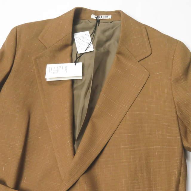新品 AURALEE オーラリー 20SS WOOL CUPRA LINEN CLOTH JACKET 新品 AURALEE オーラリー 20SS WOOL CUPRA LINEN CLOTH JACKET