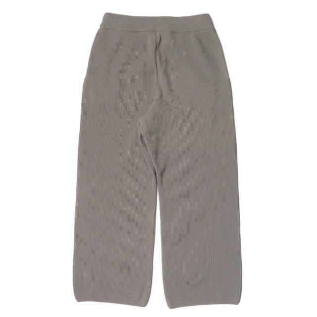 新品 BATONER バトナー 20SS 日本製 HIGH COUNT RIB KNIT PANTS ハイカウントリブニットパンツ BN-20SL-013 1 GREGE イージー g3630 ...