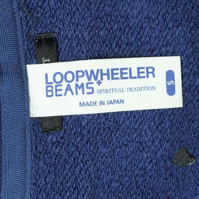LOOPWHEELER x BEAMS PLUS ループウィラー ビームスプラス 別注 日本製 スリムスウェットパーカー S ネイビー ジップアップ トップス g4197 : g4197 ...