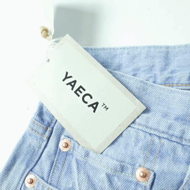 新品 YAECA ヤエカ 日本製 DENIM PANTS WIDE STRAIGHT ワイドストレート デニムパンツ 13-11U 30 L.BLUE セルビッチ ジーンズ g7724 ...