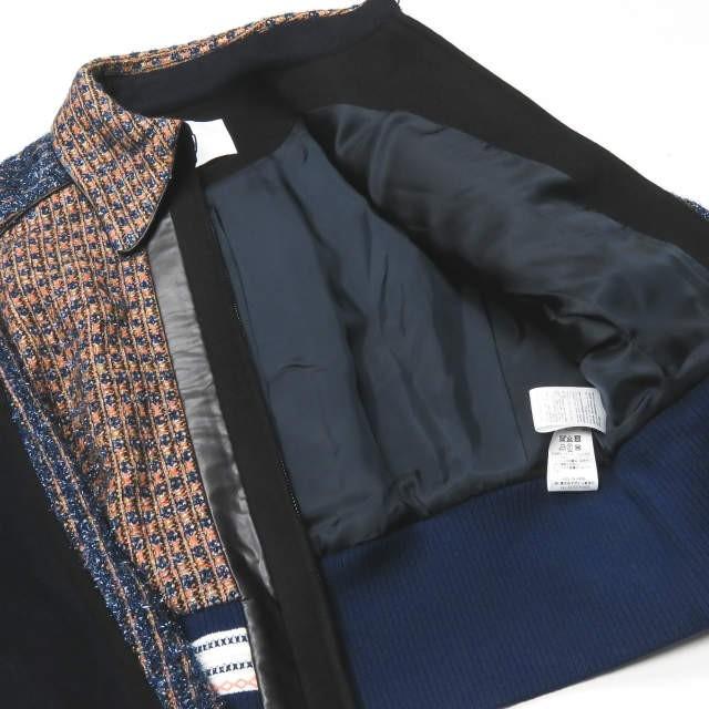 マメ mame 19AW 日本製 Plaid Lame Tweed Bomber Jacket マメ mame 19AW 日本製 Plaid Lame Tweed Bomber Jacket
