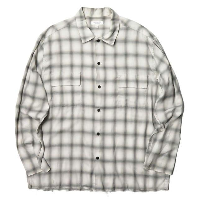 ビューティーアンドユース ユナイテッドアローズ BEAUTY&YOUTH UNITED ARROWS オンブレチェック2ポケットフォルムシャツ 1211-149-7149 L グレー ...