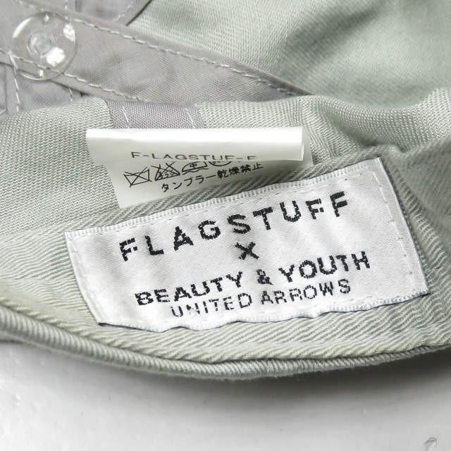 FLAGSTUFF フラグスタッフ ユナイテッドアローズ F-LAGSTUF-F x BEAUTY&YOUTH UNITED ARROWS LOGO CAP ロゴ刺繍キャップ 2016AW ...