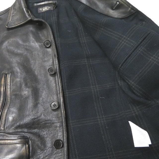 ダブルアールエル RRL Leather Car Coat レザーカーコート S ダブルアールエル RRL Leather Car Coat レザーカーコート S