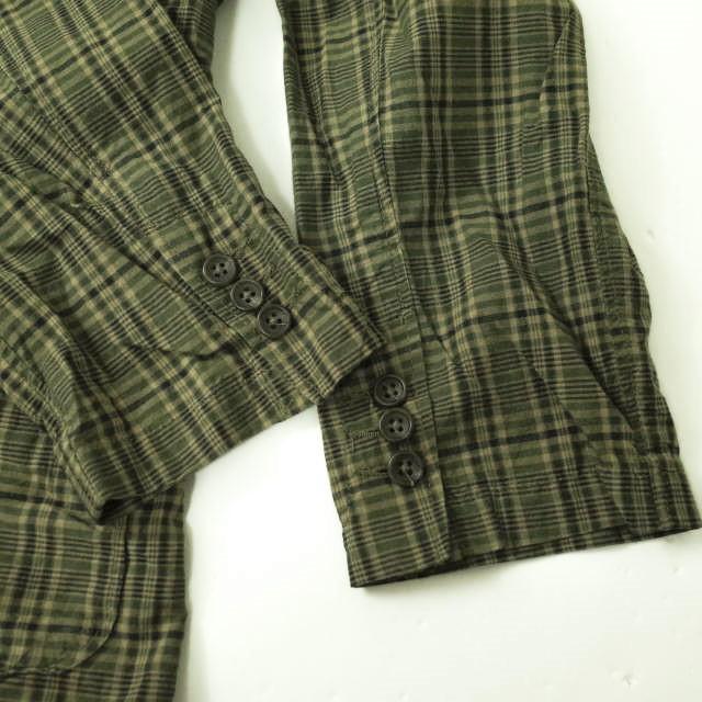 Engineered Garments エンジニアードガーメンツ 22SS LOITER JACKET Cotton Madras Check ロイタージャケット S Olive/Brown ...