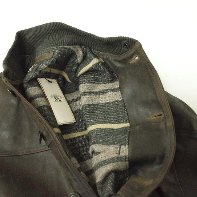 新品 RRL ダブルアールエル Leather Car Coat レザーカーコート 新品 RRL ダブルアールエル Leather Car Coat レザーカーコート