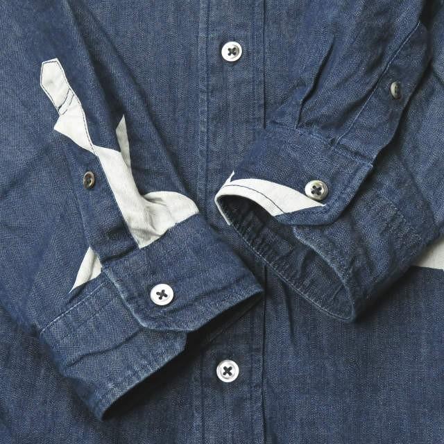 ソフネット SOPHNET. 日本製 BIG STAR DENIM B.D SHIRT(WASHED ソフネット SOPHNET. 日本製 BIG STAR DENIM B.D SHIRT(WASHED