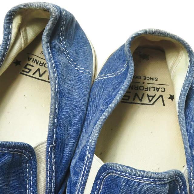 バンズ カリフォルニア VANS CALIFORNIA SLIP-ON DECON CA キャンバススリッポン US9(27cm) ブルー ...