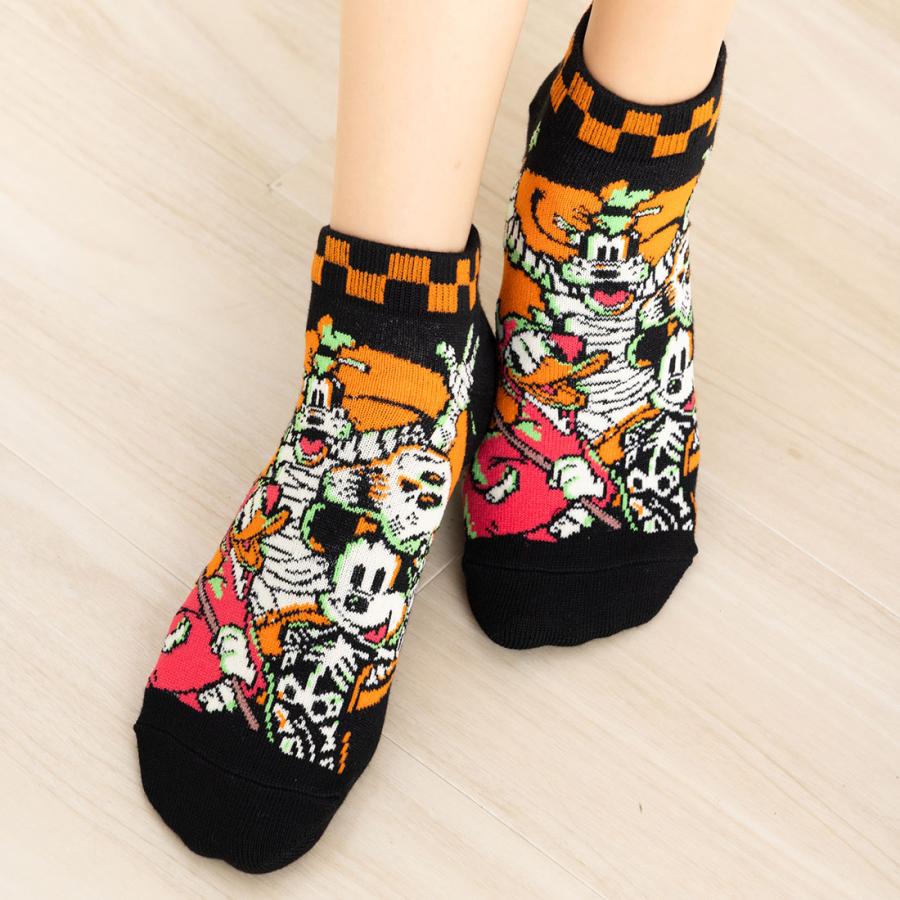 Disney (Desney100周年)ミッキー グーフィー ドナルド 仮装 スカル ミイラ スニーカー丈 ソックス 23-25cm ディズニー ハロウィン 福助 靴下 : 靴下専門店LOPS ...