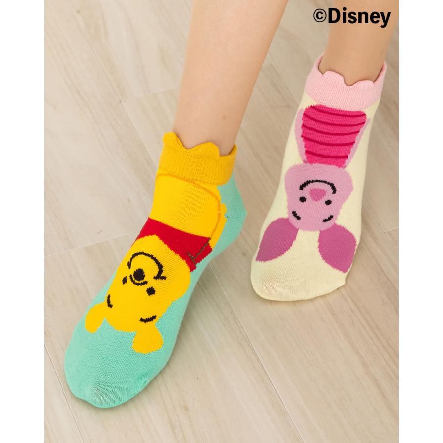 Disney プーさん ピグレット 左右柄違い パペットソックス 23-25cm スニーカー丈 靴下 ディズニー 福助 : 靴下専門店LOPS - 通販 - Yahoo!ショッピング