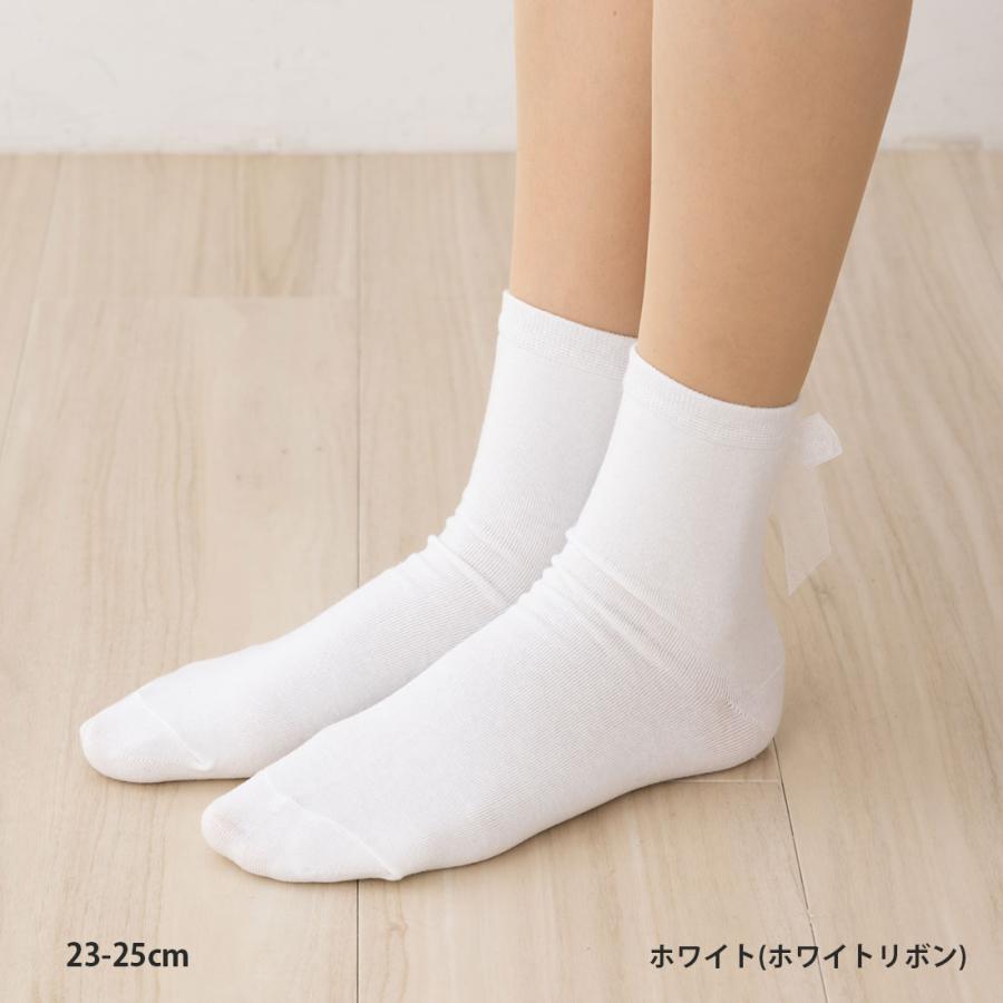 Point Me オーガンジーリボン クルーソックス 白 黒 23-25cm レディース 靴下 kw-3043 : 靴下専門店LOPS - 通販 - Yahoo!ショッピング