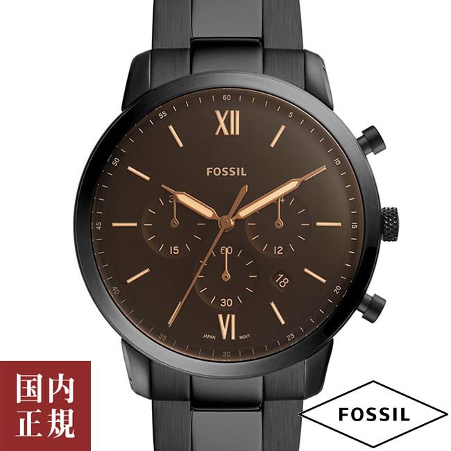 フォッシル ノイトラ FS5525 クロノグラフ アンバーガラス/ブラック メンズ 腕時計 FOSSIL NEUTRA /ボーナスストア5 ...