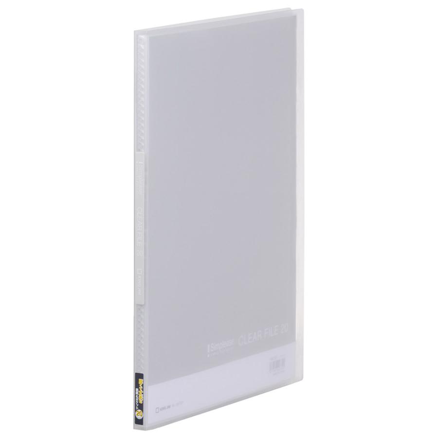 シンプリーズ クリアーファイル(透明) A4判タテ型(20ポケット) キングジム 186TSP-T 透明 : ルーペスタジオ - 通販 - Yahoo!ショッピング