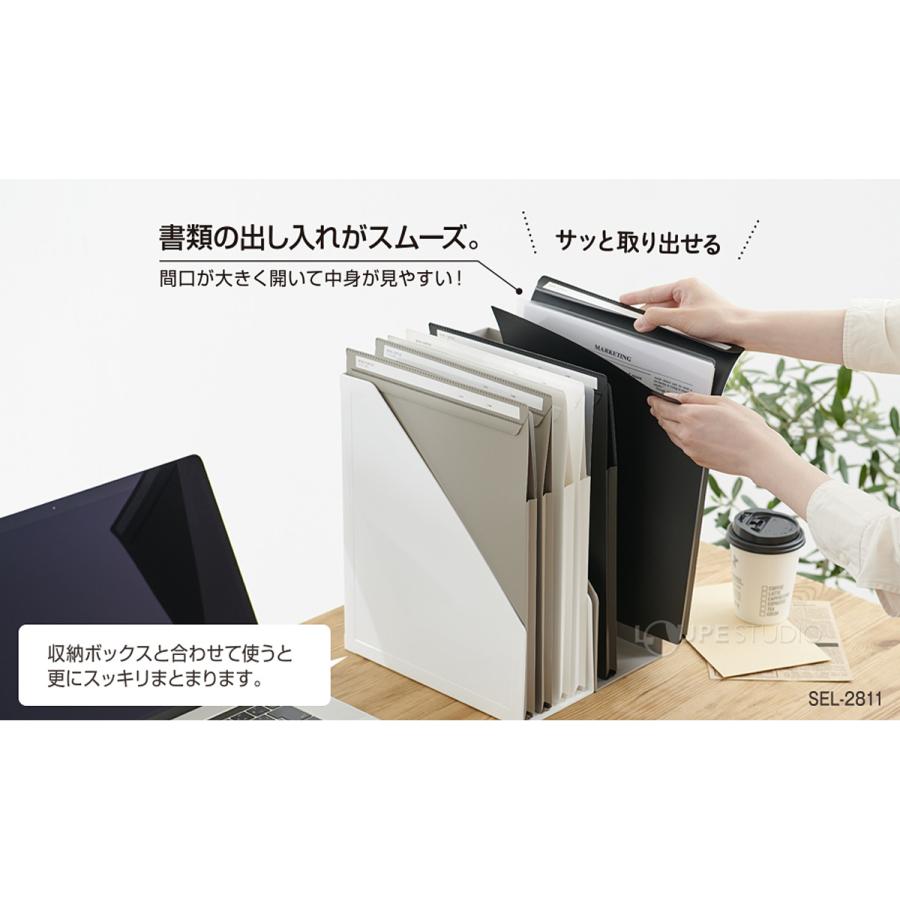 ファイル A4 縦型 SEPAL フリップファイル 収納 整理 仕分け 保管 持ち運び 事務用品 文具 書類 資料 プリント オフィス 学生 おしゃれ : ルーペスタジオ - 通販 ...