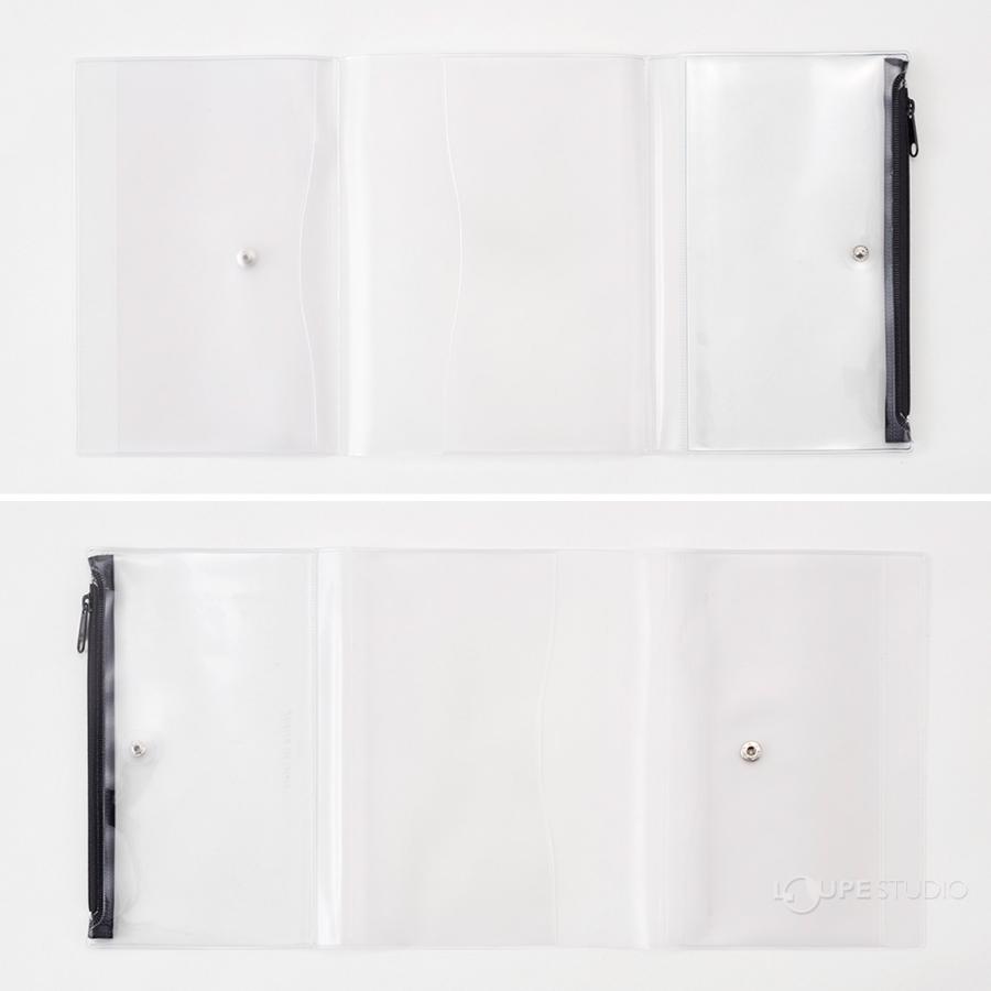 ペンケース付き ノートカバーPVC B6 isshoni. ノート カバー 透明 クリアケース ビニールケース 筆箱付き 小物入れ 持ち運び 収納ケー : akh-dig-0014 : ルーペ ...