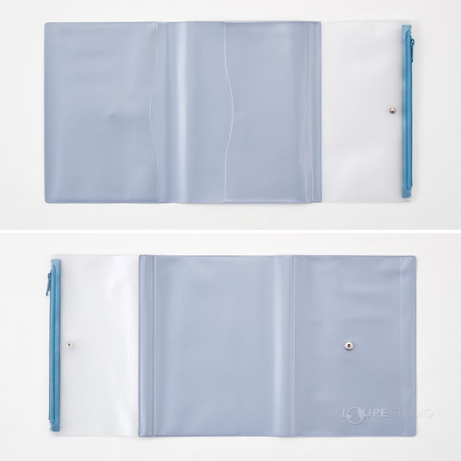 ペンケース付きノートカバーPVC A5 isshoni. ノート カバー 透明 クリアケース ビニールケース 筆箱付き 小物入れ 持ち運び 収納ケース : ルーペスタジオ - 通販 ...