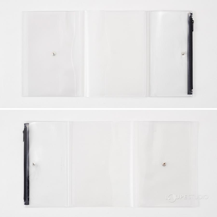 ペンケース付きノートカバーPVC A5 isshoni. ノート カバー 透明 クリアケース ビニールケース 筆箱付き 小物入れ 持ち運び 収納ケース : ルーペスタジオ - 通販 ...
