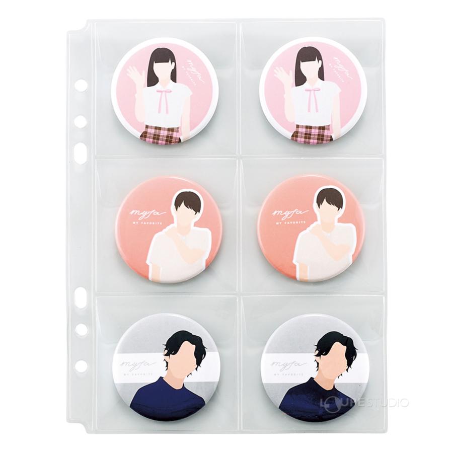 myfa コレクション ポケット 6ポケット A5 2穴 6穴 推し活 推し事 収納 缶バッジ キーホルダー ミファ asuka コラボ グッズ アイ : ルーペスタジオ - 通販 ...