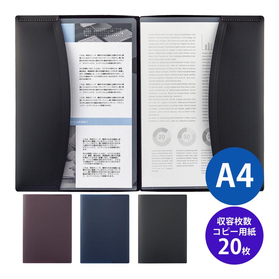 SELFANA ソリッドホルダー2ポケット A4 クリアファイル 書類 プリント 資料 収納 挟む 文具 文房具 事務用品 オフィス ビジネス デスク : ルーペスタジオ - 通販 ...