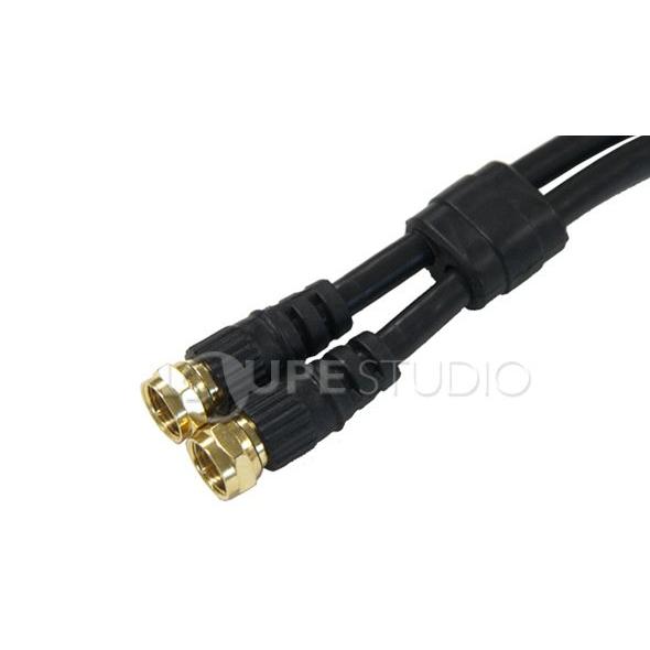 HORIC アンテナ分波器 BS・地デジ対応 黒ケーブル2本付き(S-4CFB) 50cm ホーリック :horic-029:ルーペスタジオ - 通販 - Yahoo!ショッピング