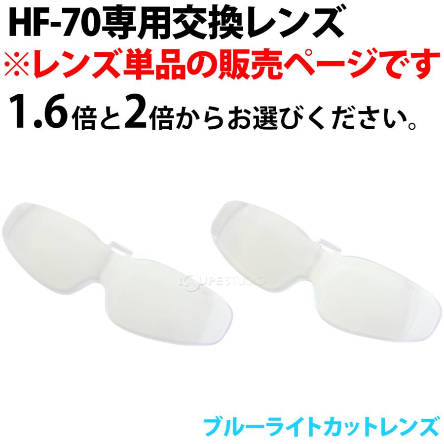 拡大鏡メガネ おしゃれ メガネルーペ 交換レンズ HF-70用 HF-D2 HF-E2 跳ね上げ クリップ式 眼鏡型 池田レンズ : ルーペスタジオ - 通販 - Yahoo!ショッピング