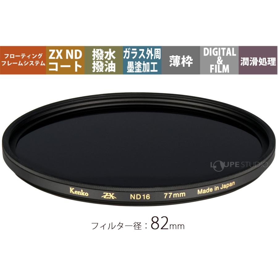 レンズフィルター カメラ デジタルカメラ デジカメ フィルター ND 減光 レンズフィルター ZX ND16薄枠 82mm ケンコー kenko ケン :ke-cm-1379:ルーペスタジオ ...