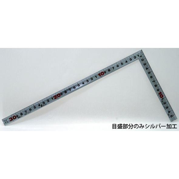 曲尺角厚 シルバー 30cm表裏同目 JIS 10294 かねじゃく さしがね 定規 ステンレス シンワ測定 : ルーペスタジオ - 通販 - Yahoo!ショッピング