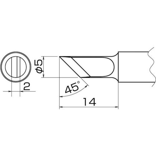 白光 こて先 K型 [T20-K] T20K 販売単位：1 送料無料 :TRS-6CLC:ルーペスタジオ - 通販 - Yahoo!ショッピング