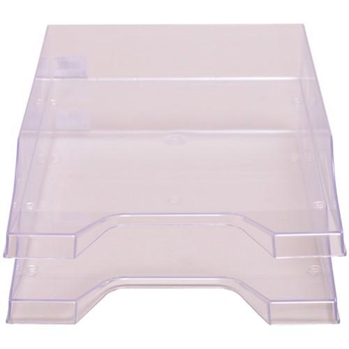 TRUSCO トラスコ中山 A4レタートレー W257XD350XH65 透明 [LTA4-TM] LTA4TM 販売単位：1 : ルーペスタジオ - 通販 - Yahoo!ショッピング
