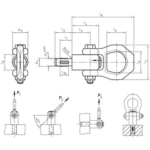 HALDER ネジ山クランプ式リフティング・ピン 熱処理鋼 [22352.0016] 22352.0016 販売単位：1 送料無料 :TRS-CE0S:ルーペスタジオ - 通販 - Yahoo ...
