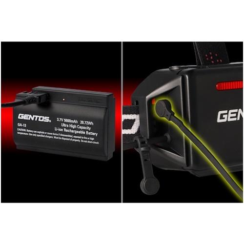 GENTOS Gシリーズ ハイブリッド式LEDヘッドライト 103RG [GH-103RG] GH103RG 販売単位：1 送料無料 : ルーペスタジオ - 通販 - Yahoo!ショッピング