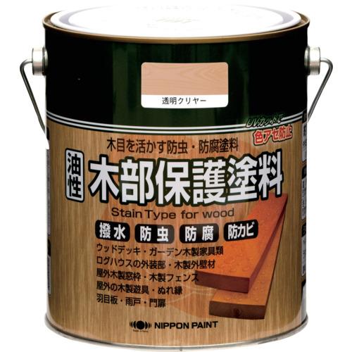 ニッぺ 油性木部保護塗料 1.6L 透明クリアー HYM010-1.6 [4976124519697] 4976124519697 販売単位：1 送料無料 : trs-f0mj : ルーペ ...