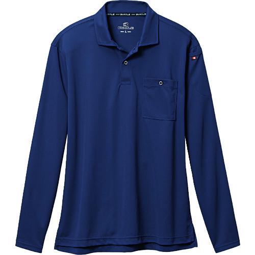 BURTLE 長袖ポロシャツ665-3-Lネイビー [665-3-L] 6653L 販売単位：1 : ルーペスタジオ - 通販 - Yahoo!ショッピング