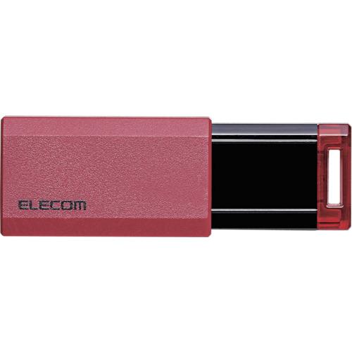 ELECOM USB3.1(Gen1)対応 ノック式USBメモリ 64GB レッド [MF-PKU3064GRD] MFPKU3064GRD 販売単位：1 : trs-fohe : ルーペ ...