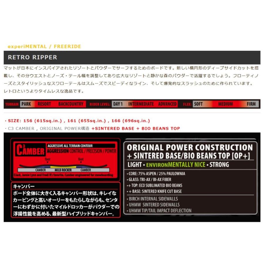 LIBTECH * RETRO RIPPER 23-24 リブテック 156cm レトロリーパー パウダー ボード SNOWBOARD ...
