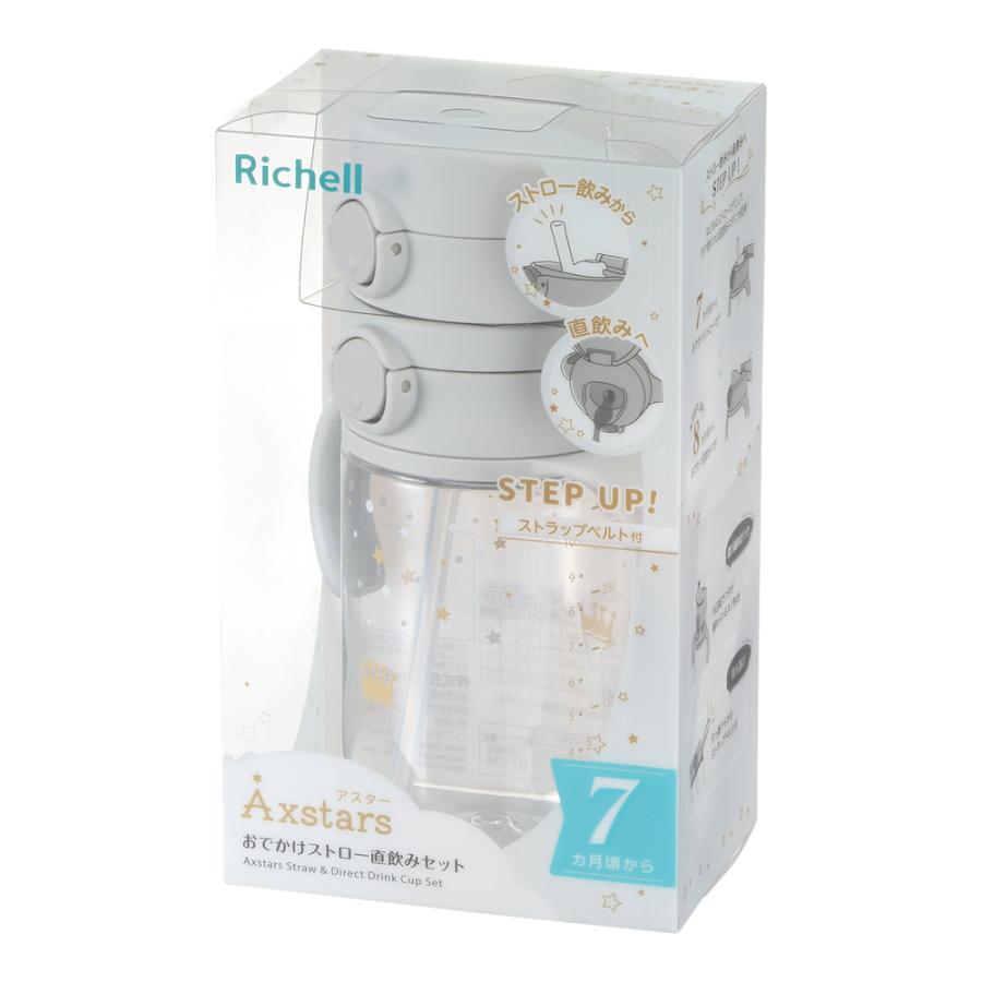 アスター おでかけストロー直飲みセット ライトグレー/ライトブルー リッチェル Richell 7カ月頃から ベビーマグ A倉庫 送料無料 :rosd:ママとベビーのLOVE&PEACE ...