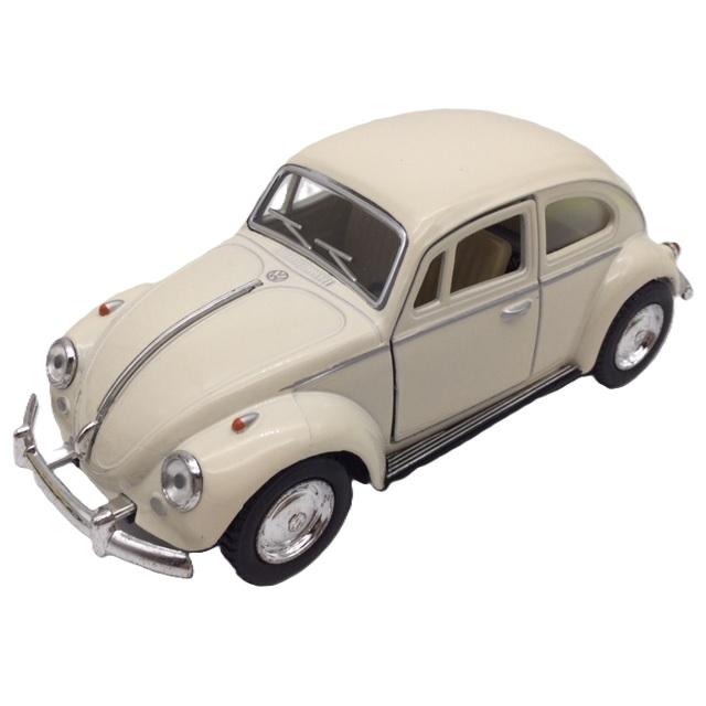 ミニカー 1台売り アイボリー 1/32 クラシック ビンテージルック ビートル パステルカラー フォルクスワーゲン クラシックカー VW ...