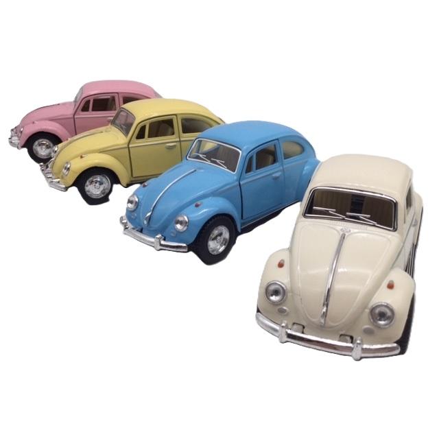 ミニカー 1台売り アイボリー 1/32 クラシック ビンテージルック ビートル パステルカラー フォルクスワーゲン クラシックカー VW ...