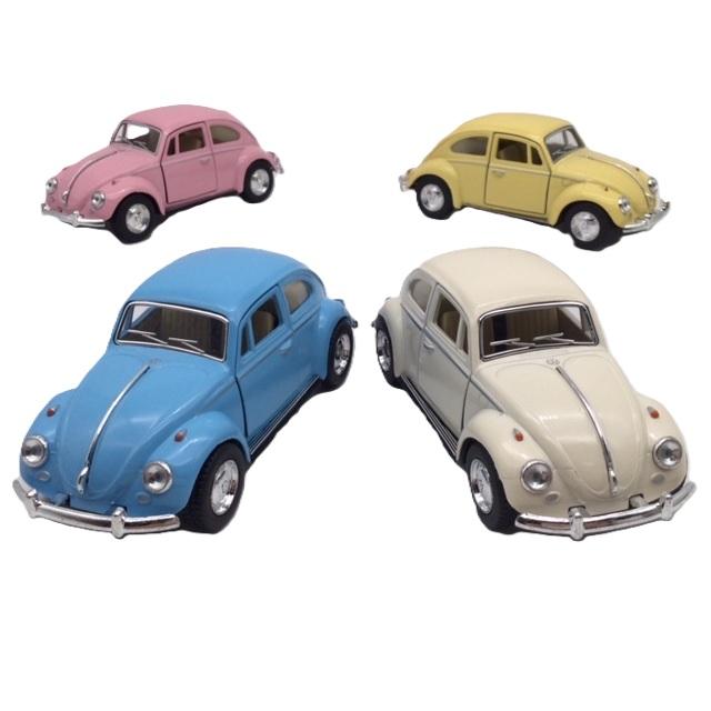 ミニカー 1台売り アイボリー 1/32 クラシック ビンテージルック ビートル パステルカラー フォルクスワーゲン クラシックカー VW ...
