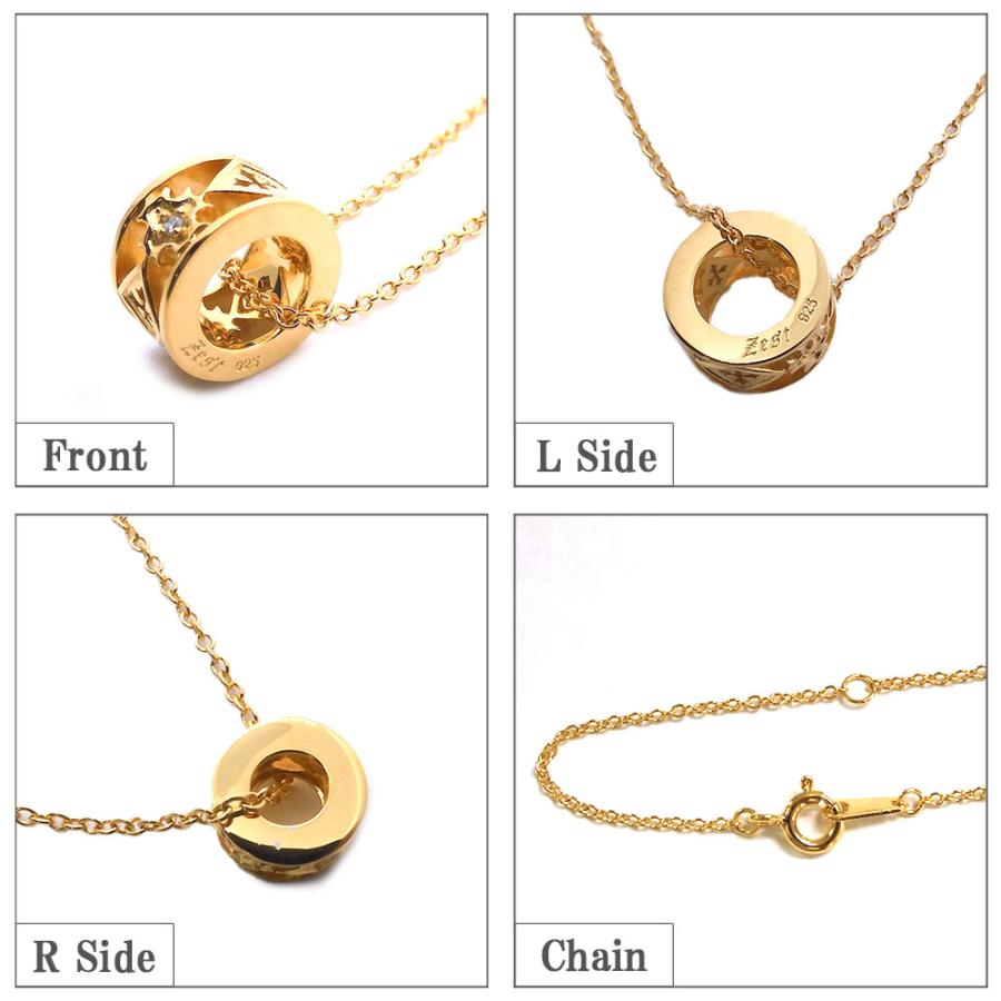 ペアネックレス ダイヤモンド ゴールド K23RGP オリジナル刻印 可能 シルバー925 プレゼント ロイヤル スタッグ ゼスト ペア ...