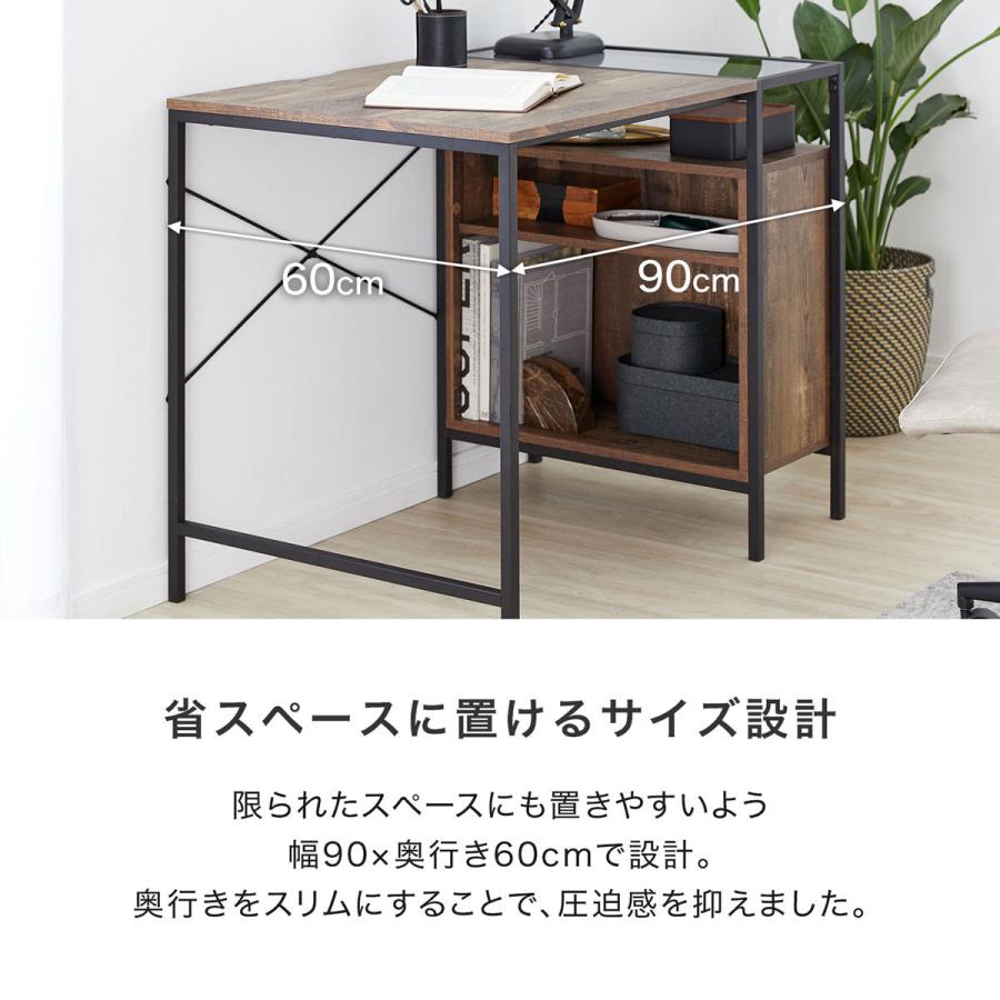 LOWYA デスク 机 パソコンデスク L字デスク L字 PCデスク コーナーデスク ワークデスク 学習机 勉強机 テレワーク シンプル 幅90cm 木製 木目調 : LOWYA(ロウヤ ...