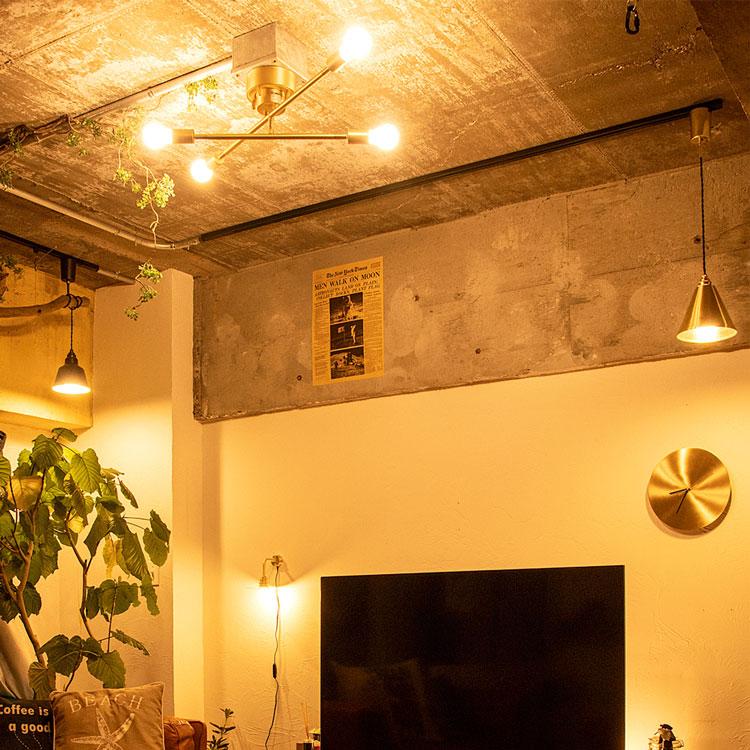 LOWYA シーリングライト 4灯 LED 照明器具 レールライト 天井照明 真鍮 ブラック ホワイト : LOWYA(ロウヤ)Yahoo!ショッピング店 - 通販 - Yahoo!ショッピング