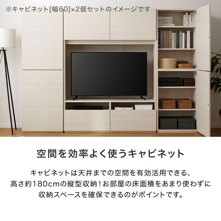 LOWYA（ロウヤ） テレビ台 高さ180cm 幅約225 奥行40 55インチ ハイタイプ テレビボード おしゃれ 壁面収納 収納棚 キャビネット TV台 大容量 シェルフ 日本製 スリム ...
