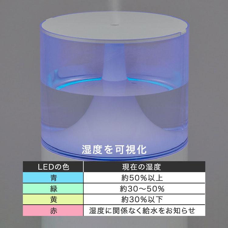 cado 加湿器 コンパクト おしゃれ 静音 マイクロミスト 湿度調節 除菌 抗菌プレート シンプル タイマー付 LEDライト 内部乾燥機能 電源コード着脱 :rchc2:LOWYA(ロウヤ ...