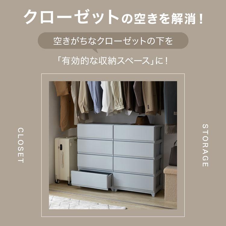 チェスト ワイド 5段 日本製 収納ケース プラスチック 引き出し たんす 衣装ケース 洗面所 収納 寝室 子供部屋 クローゼット 隠す収納 ランドリーチェスト : vh4km : LOWYA ...