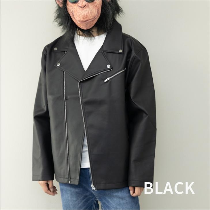 NYLAUS ライダースジャケット メンズ フェイクレザー PUレザー 革風 大きいサイズ キングサイズ 3L 4L 5L ダブルライダースジャケット カジュアル きれい目 バイカー : お ...