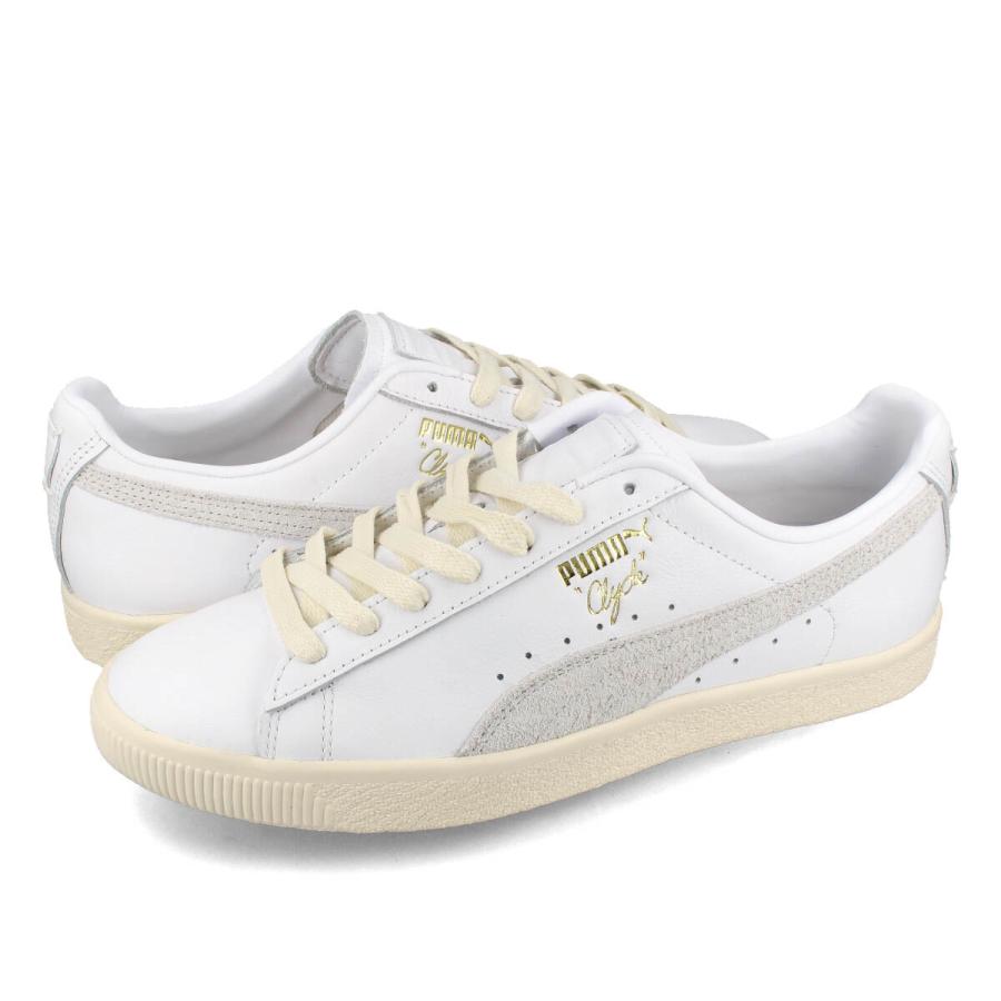PUMA CLYDE BASE プーマ クライド ベース メンズ レディース ローカット WHITE/FROSTED IVORY/TEAM ...