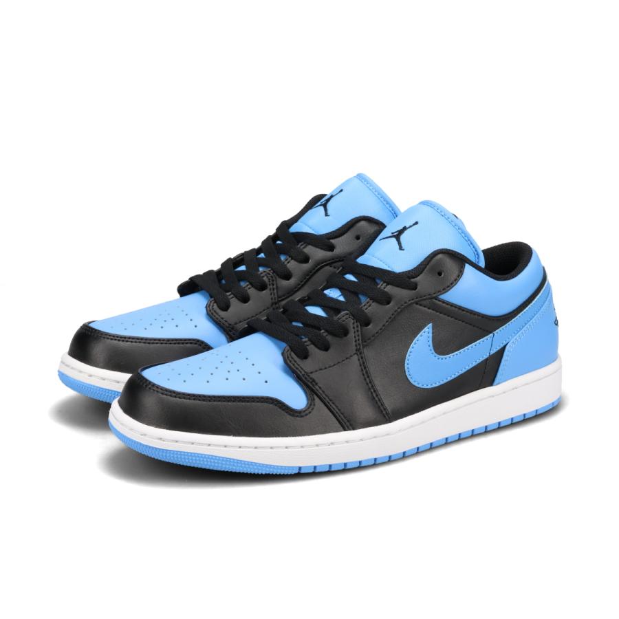 エア ジョーダン 1 NIKE AIR JORDAN LOW ナイキ ロー メンズ BLACK/BLACK/UNIVERSITY BLUE ...