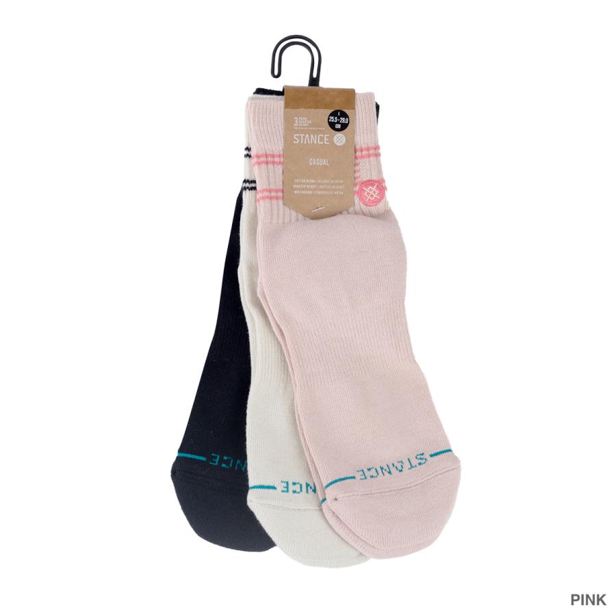 STANCE SOCKS BASIC QUARTER 3 PACK 【3足セット】 スタンス ソックス ベーシック クォーター パック メンズ レディース A356A24BAS ...