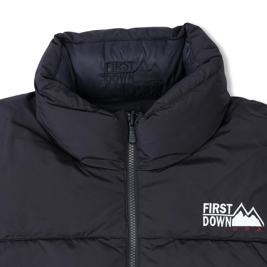FIRST DOWN BUBBLE DOWN JACKET SHORT ファーストダウン バブル ダウン ジャケット ショート メンズ レディース BLACK ブラック F742040-06 ...